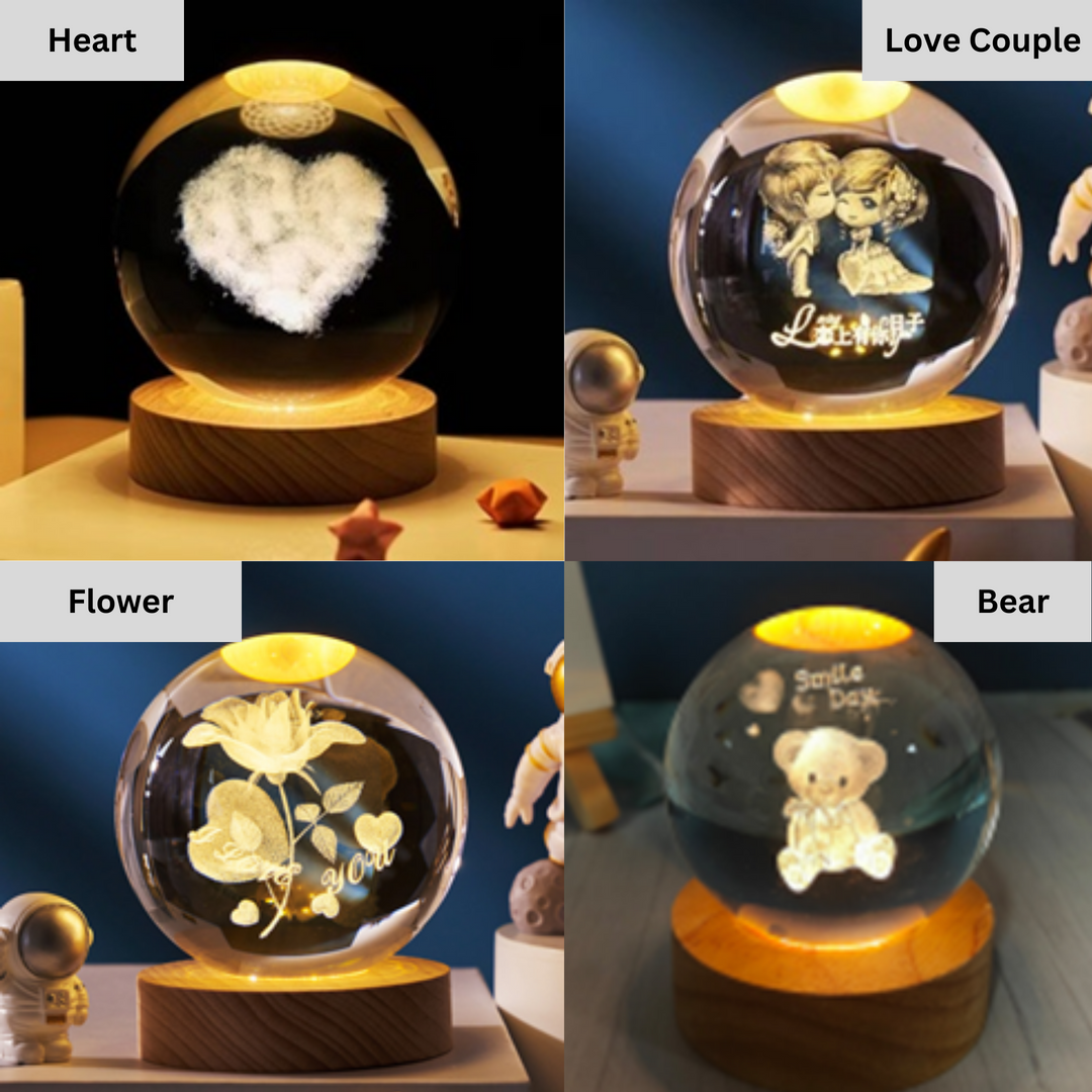 Globe Table Lamp, 3D LED Night Light – oJackArt
