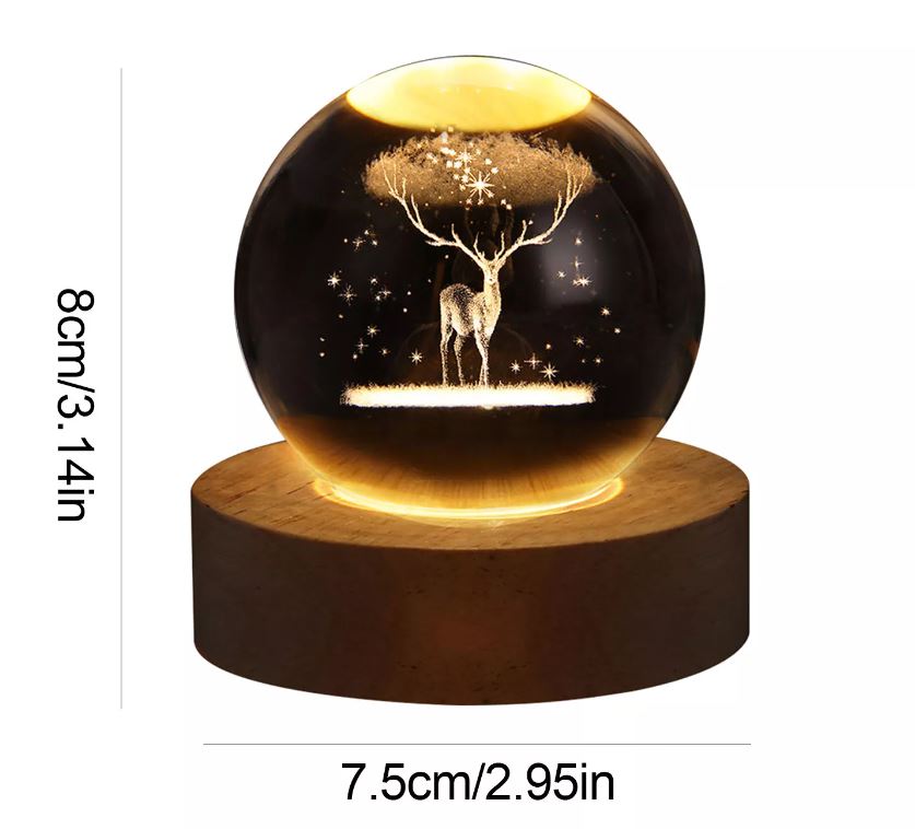 Globe Table Lamp, 3D LED Night Light – oJackArt